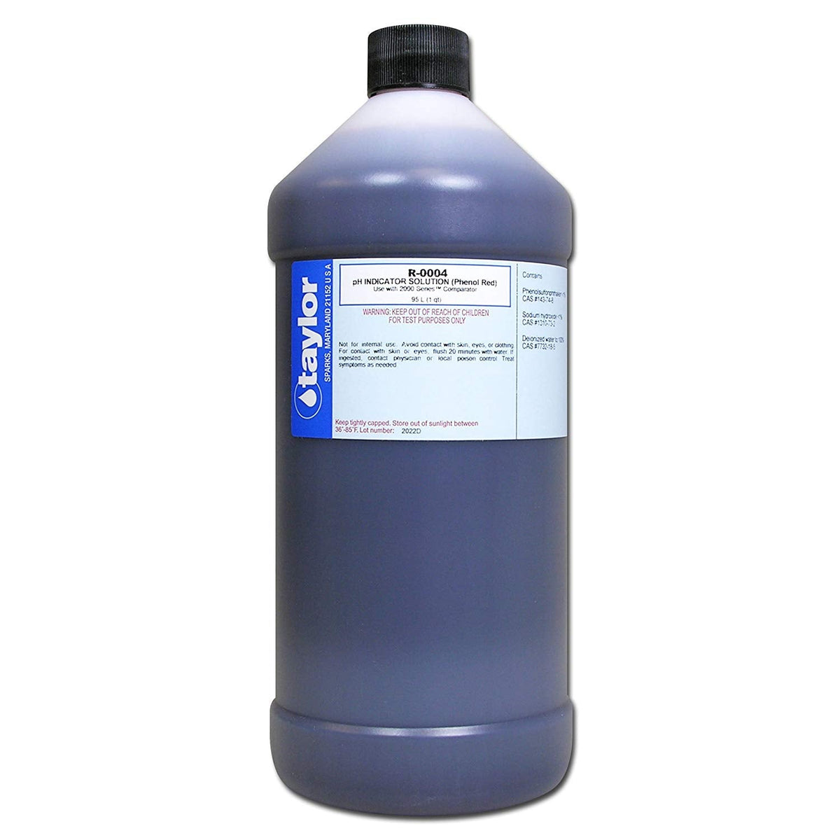 Taylor PH indicator solution, 32 oz - R-0004 QT – Pool Depo